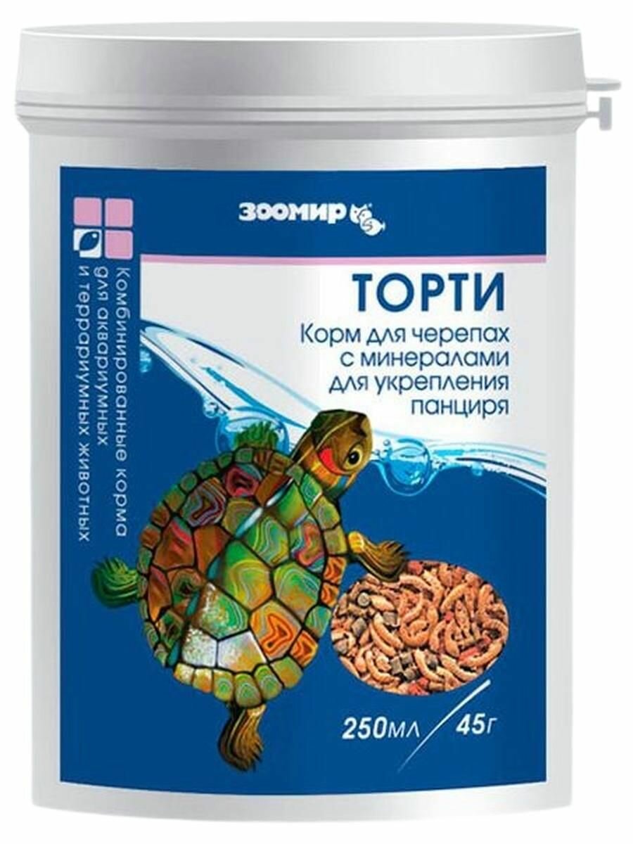 Зоомир Корм для черепах Торти 250мл