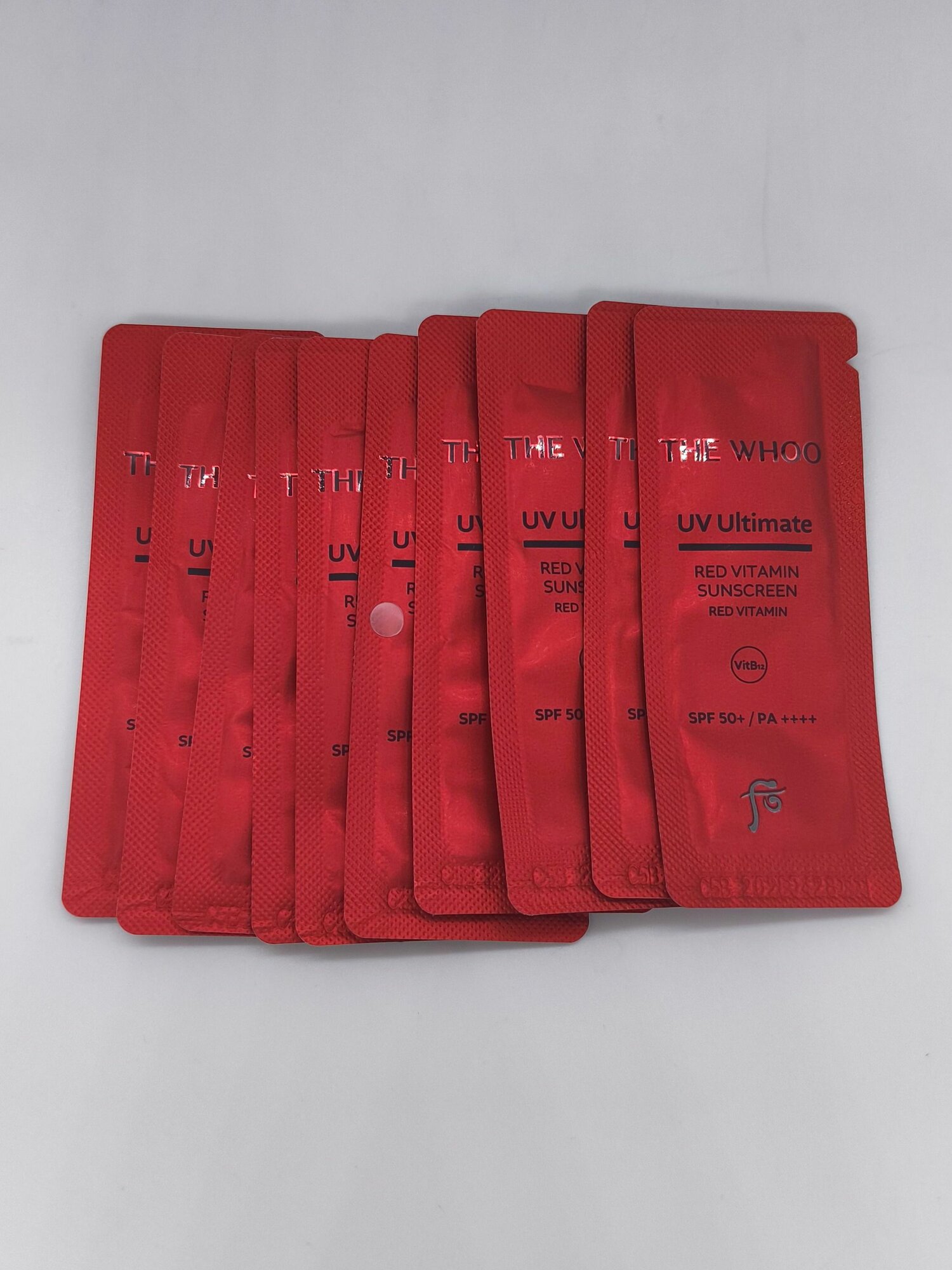 WHOO Солнцезащитный Крем 1мл 10шт SPF50+ UV Ultimate Red Vitamin