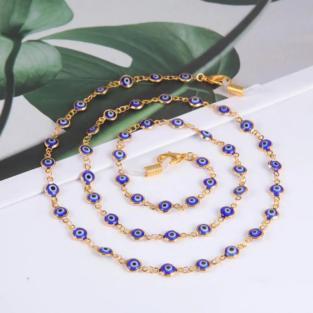 Цепочка Evil Eye золотого цвета