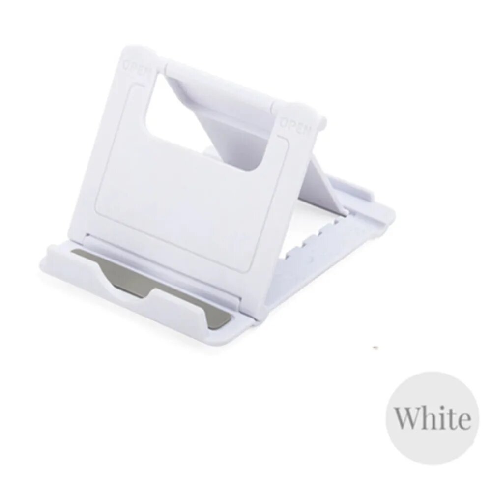 Складная настольная подставка для телефона White