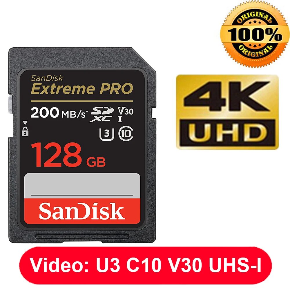 SanDisk Extreme PRO SD-карта 32/64/128/256/512 ГБ/1 ТБ
