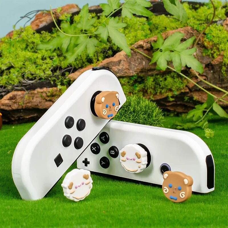 Колпачки для джойстиков Nintendo Switch, 4 шт, зеленые