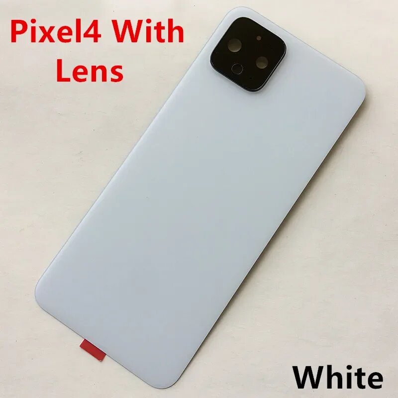 Задняя крышка для Google Pixel 4 White с объективом