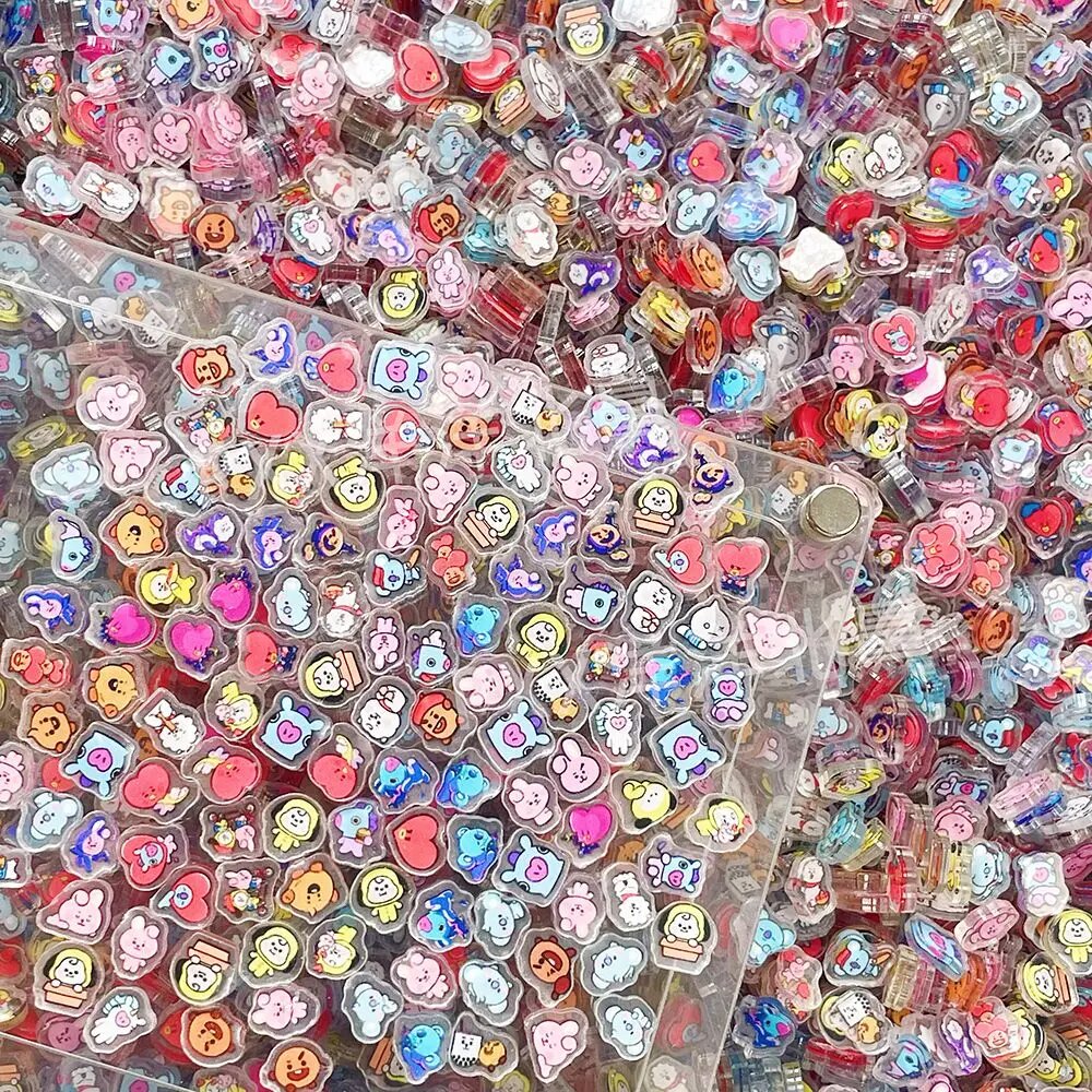 Листы акрила Kawaii BT21 LINE FRIENDS для декора 100PCS