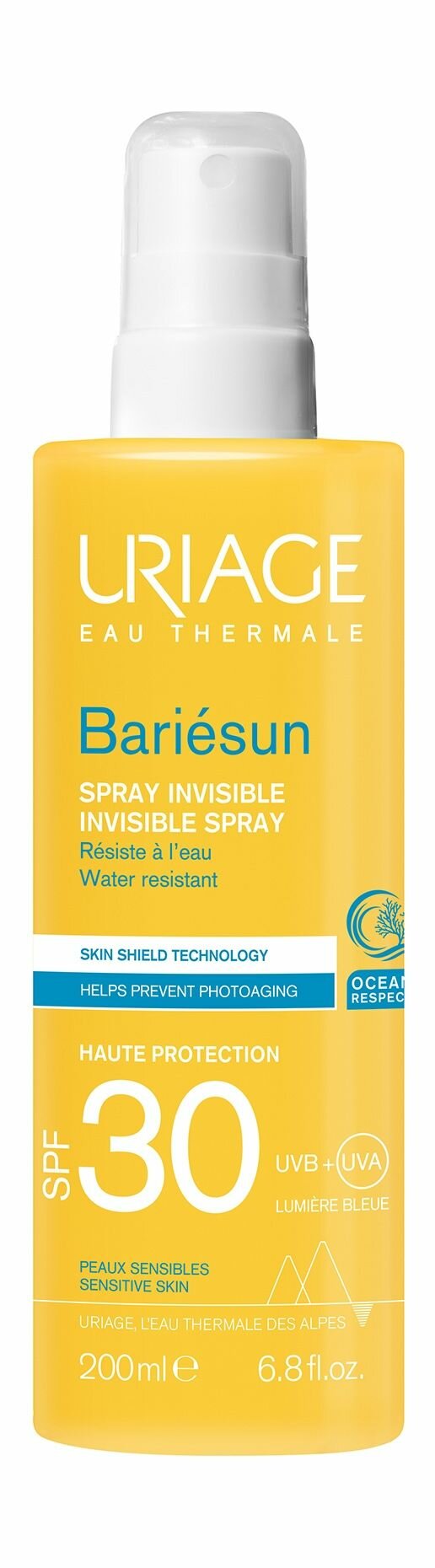 URIAGE Спрей для тела невидимый SPF 30 "Барьесан", 200 мл