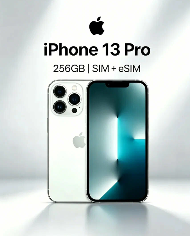 Фициально авторизовано Оригинал Смартфон Apple Iphone 13 Pro 256 ГБ (White), (nano SIM, ESIM),5G