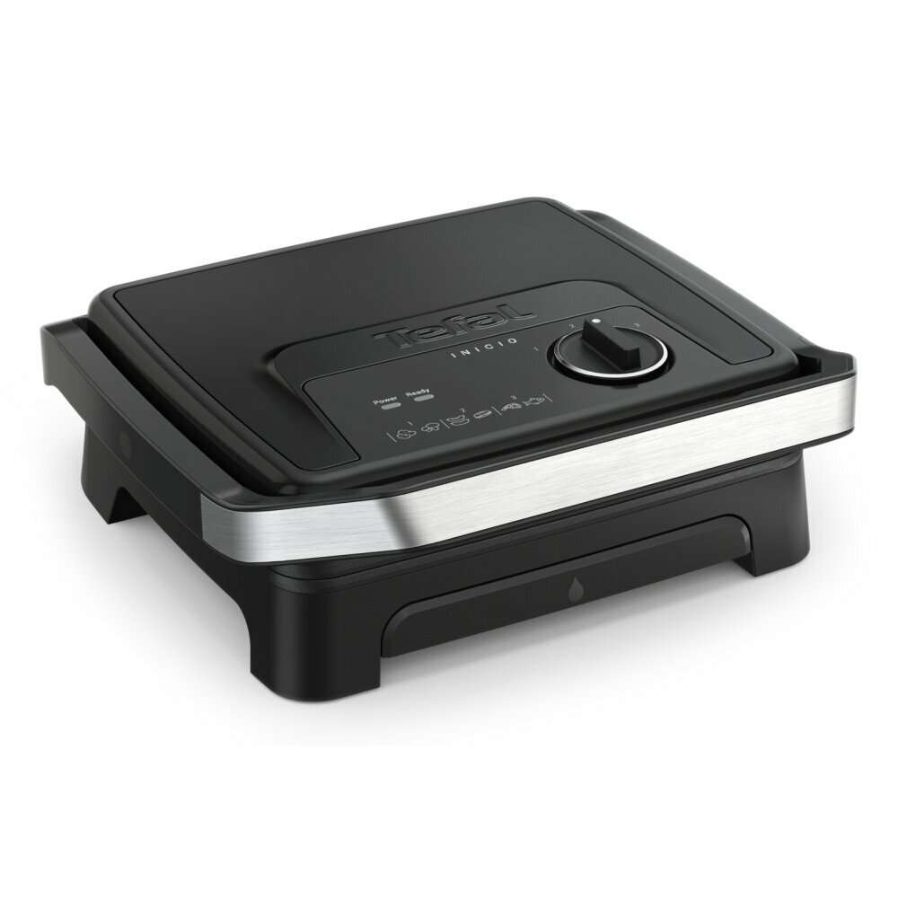 Гриль электрический Tefal GC2728E0 2000Вт серебристый/черный