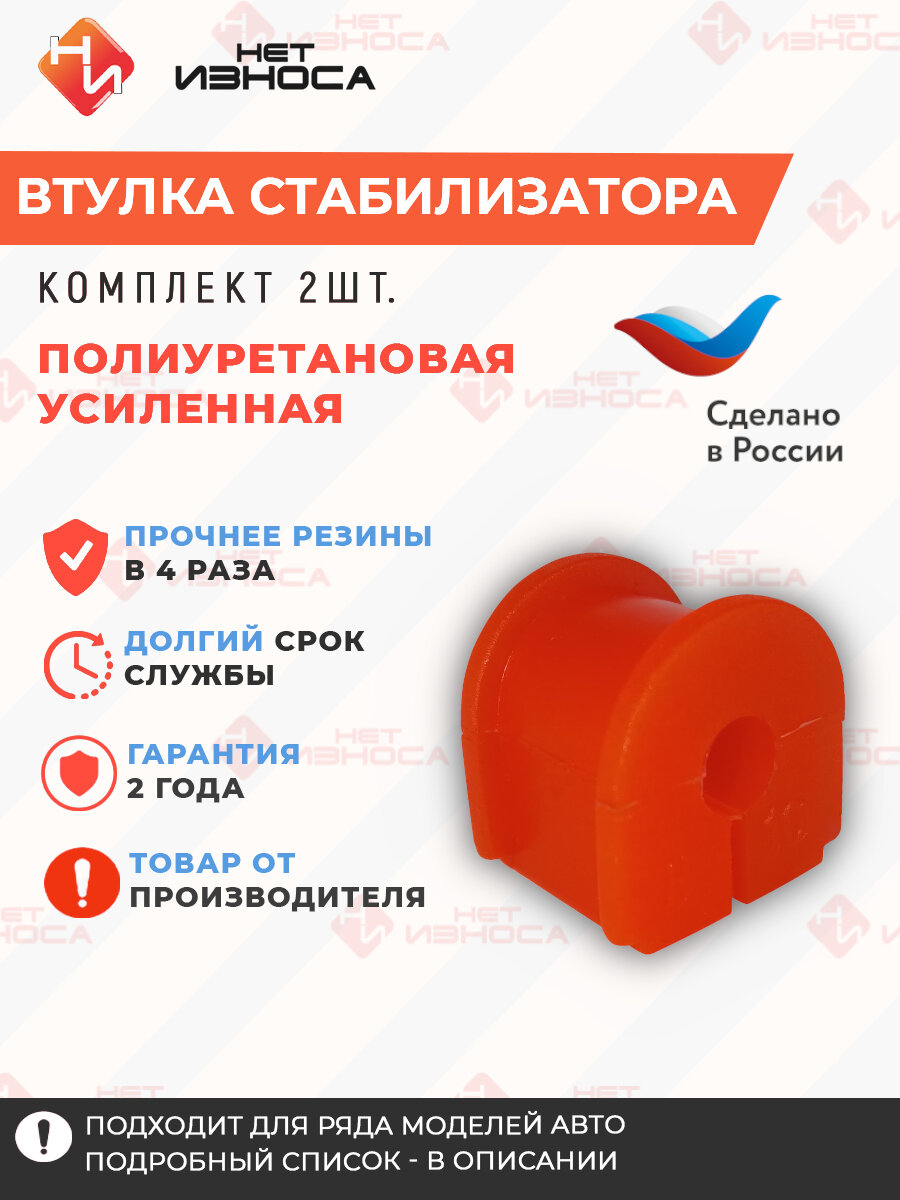 Втулка стабилизатора задней подвески NB535-2 ID 11мм HONDA Civic 2006
