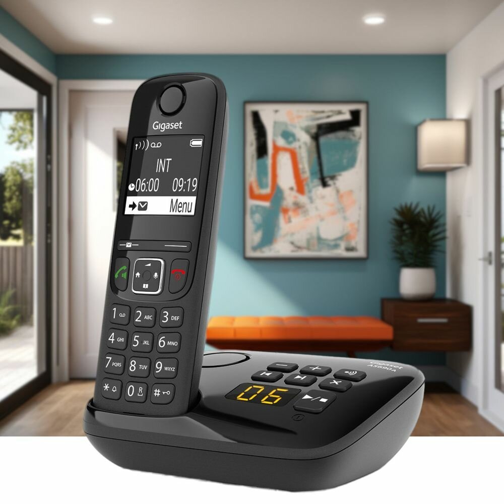 Радиотелефон Gigaset AS690A Black S30852-H2836-M201