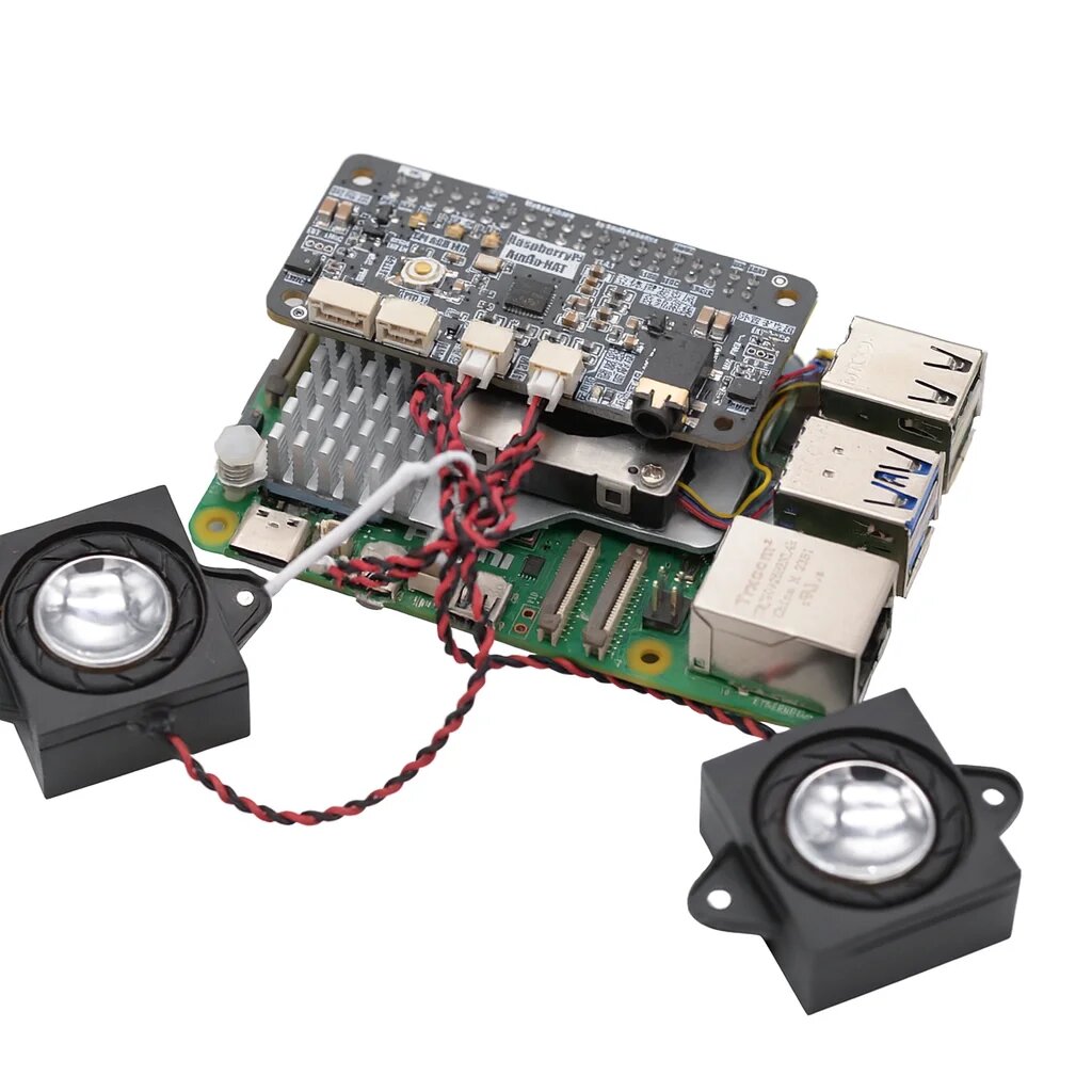 Raspberry Pi HIFIHATwithspeakers Audio HAT модуль
