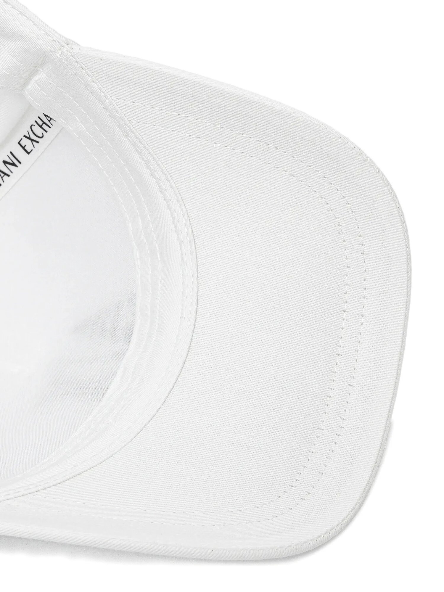 Шапка Armani Exchange Logo-embroidered baseball cap для девочек, размер OneSize, бежевый/белый — фото 1