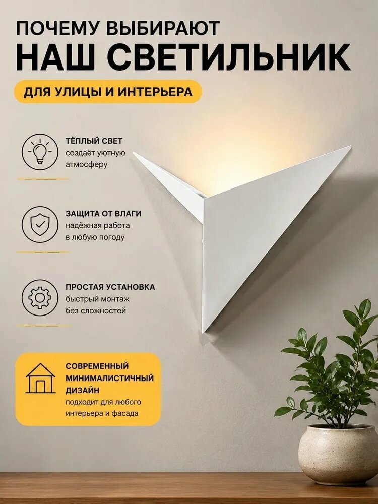Настенно-потолочный светильник, LED