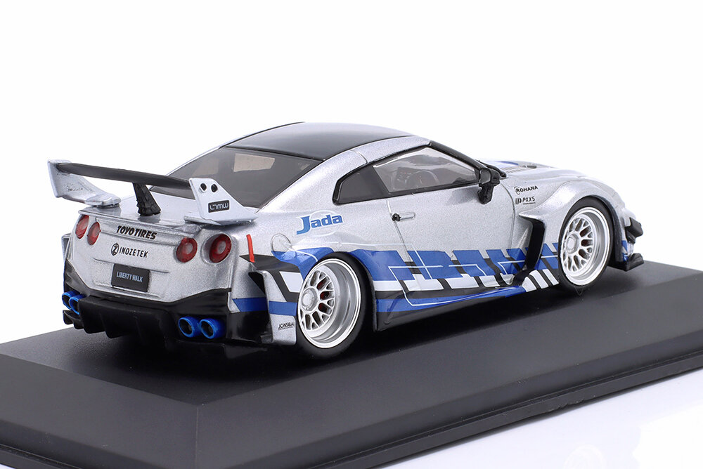 Nissan skyline gt-r (R34) liberty walk body kit 2020 silver / ниссан скайлайн гт-р R34 либертй валк бодй набор серебристый