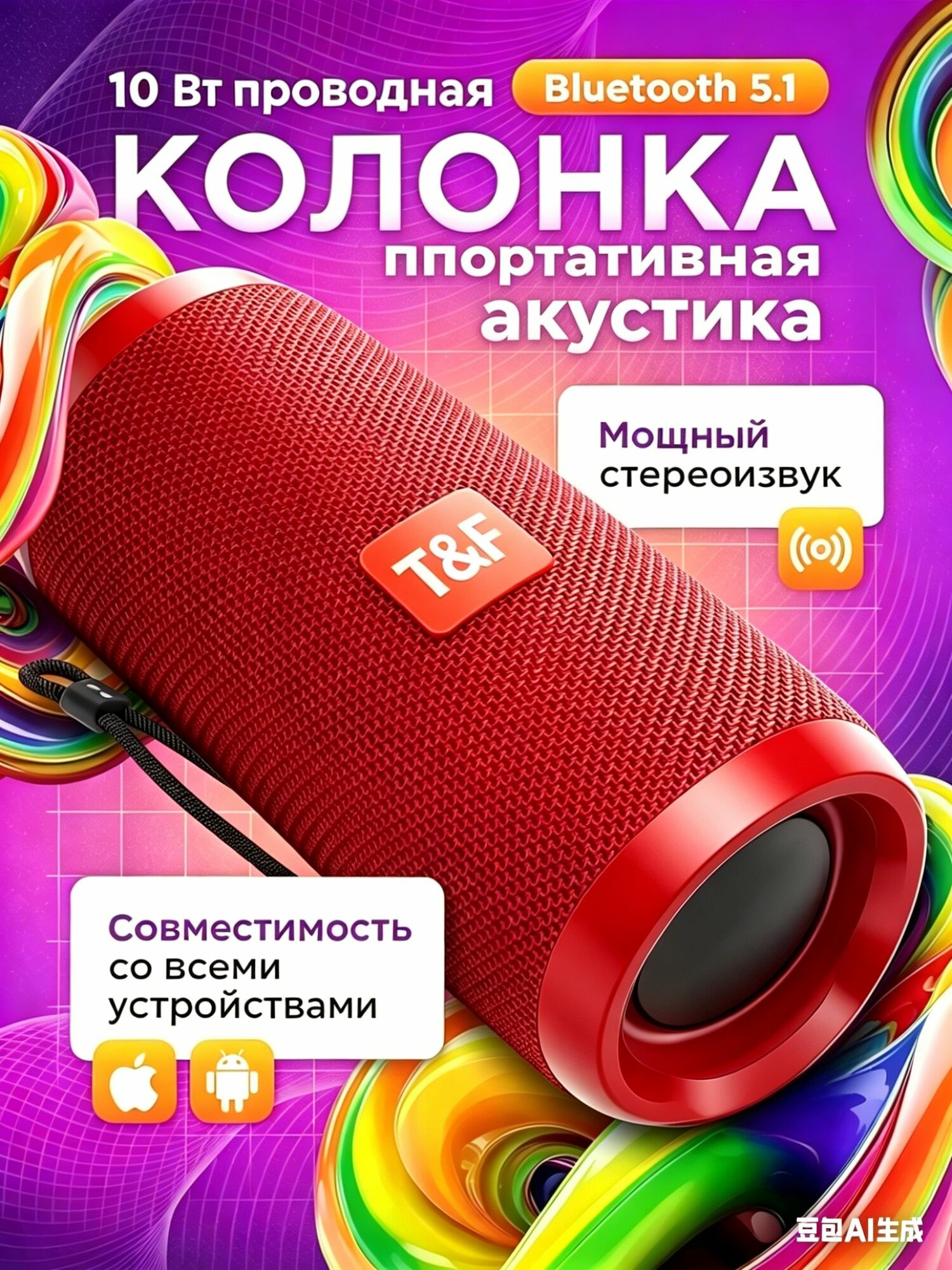 T&G TG-117 беспроводные колонки Портативные колонки bluetooth колонка колонка блютуз беспроводная