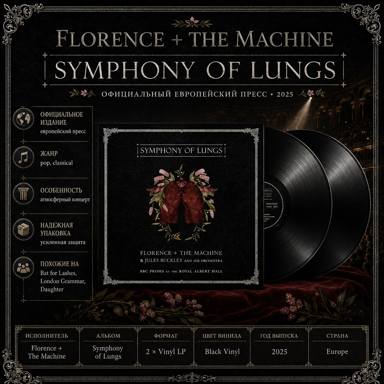 Florence + The Machine - Symphony Of Lungs (2LP) новая виниловая пластинка