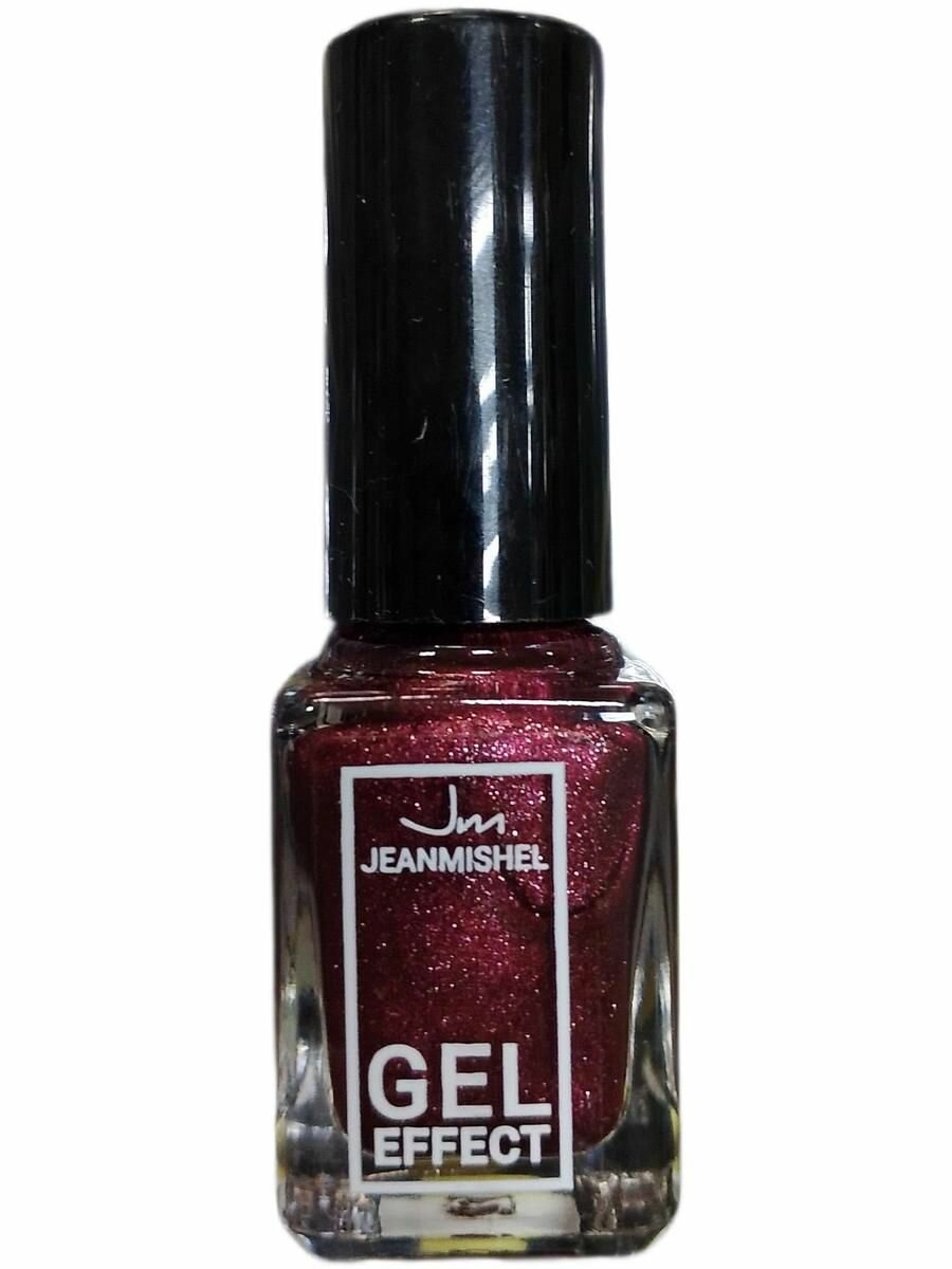 Лак для ногтей с эффектом геля Jeanmishel, тон 180, искрящийся медный, 6 мл