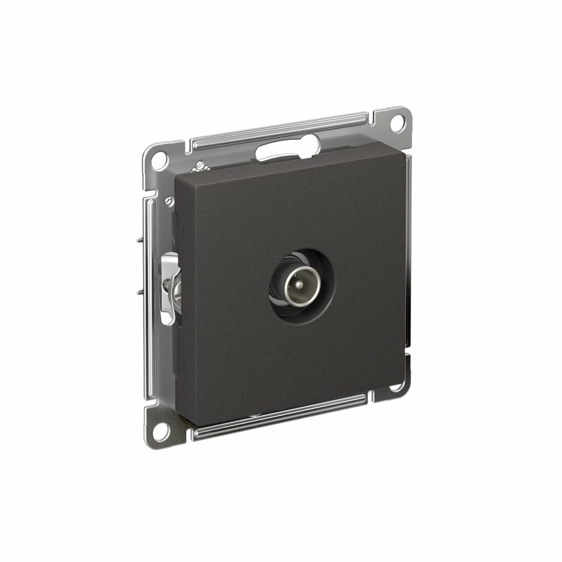 Розетка TV коннектор Шнайдер Systeme (Schneider) Electric AtlasDesign, одиночная, базальт, механизм, ATN001493