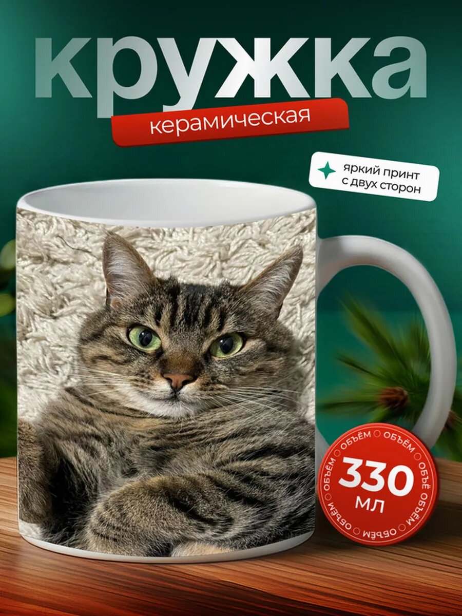 Кружка Лакшмиевый тигр кот 14,