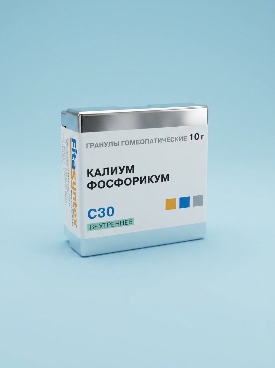 Калиум фосфорикум С30, гранулы гомеопатические моно, 10 грамм , Фитасинтекс