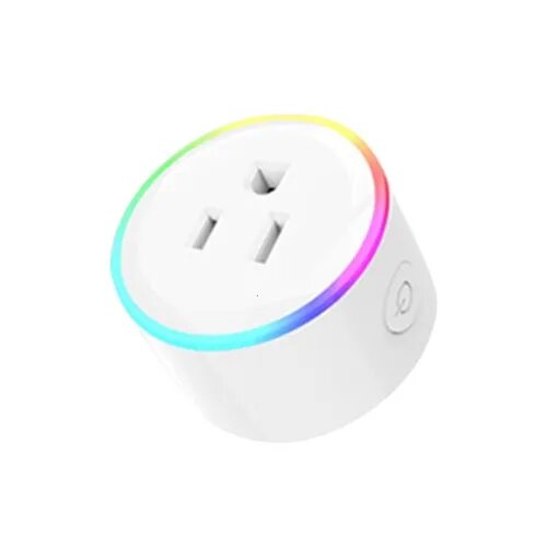 Умная розетка с Wi-Fi, RGB и таймером, Штепсельная Вилка США
