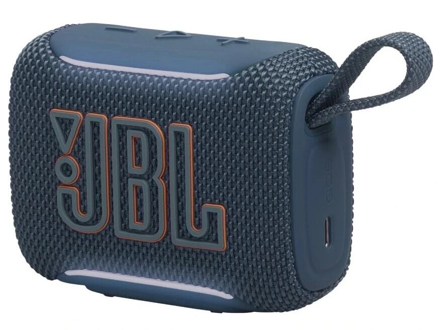 Портативная колонка JBL GO 5, Синяя, IP68, Bluetooth 6.0, 8 ч работы, 4.8 Вт