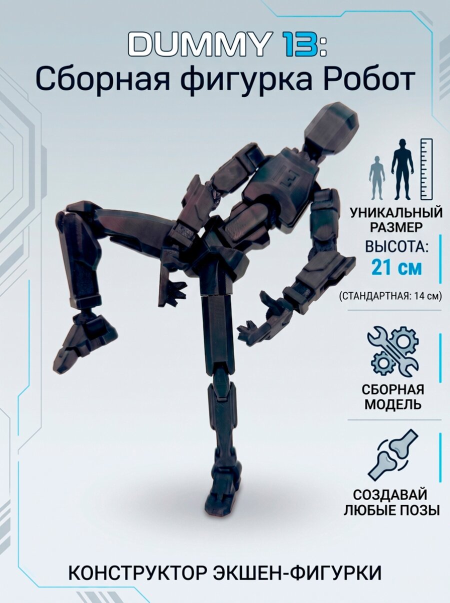 Подвижная сборная экшен-фигурка Dummy 13 21см