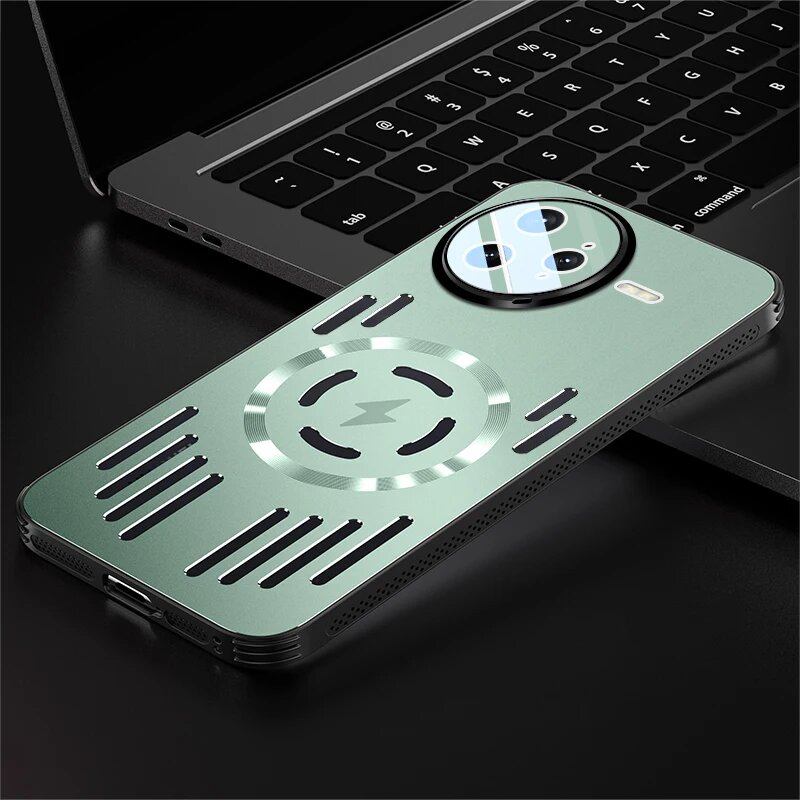 XIAOMI Poco F7 Ultra Pro Магнитная Беспроводная Зарядка Жесткая Зеленый, Green, For Poco F7 Pro