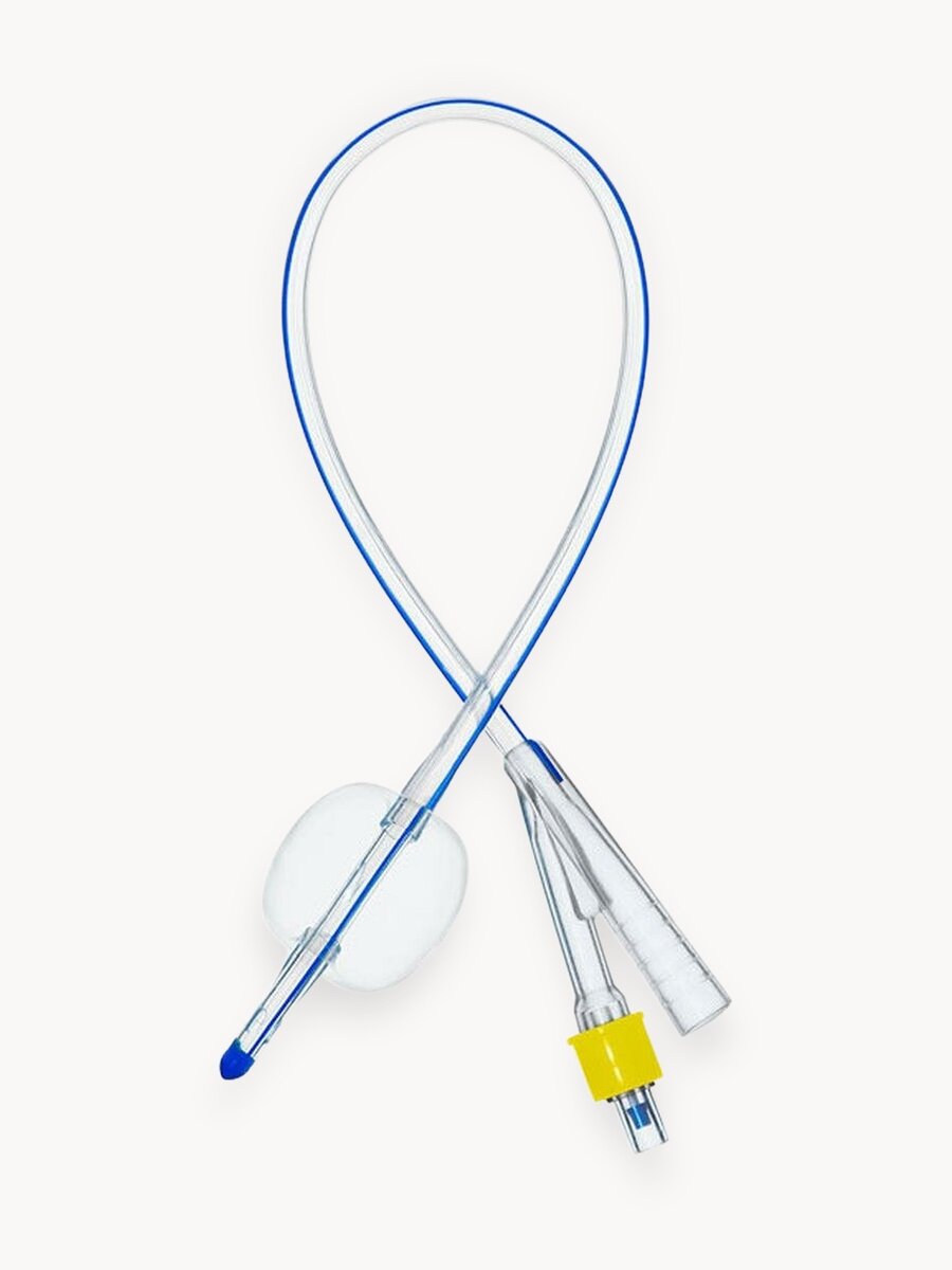 Катетер Фолея , силиконовый, 2-х ходовой, размер CH 20, 40 см, баллон 30 мл