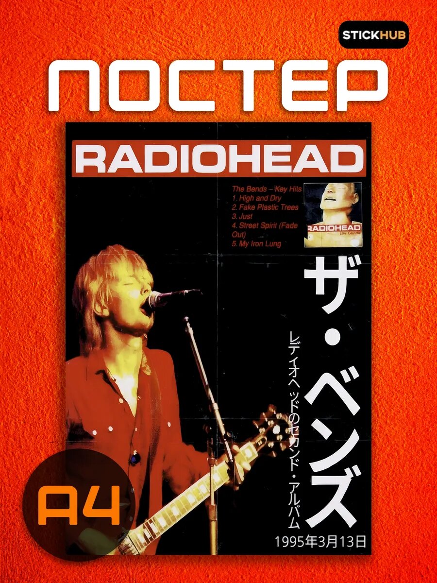 Постер на стену Радиохед The Bends