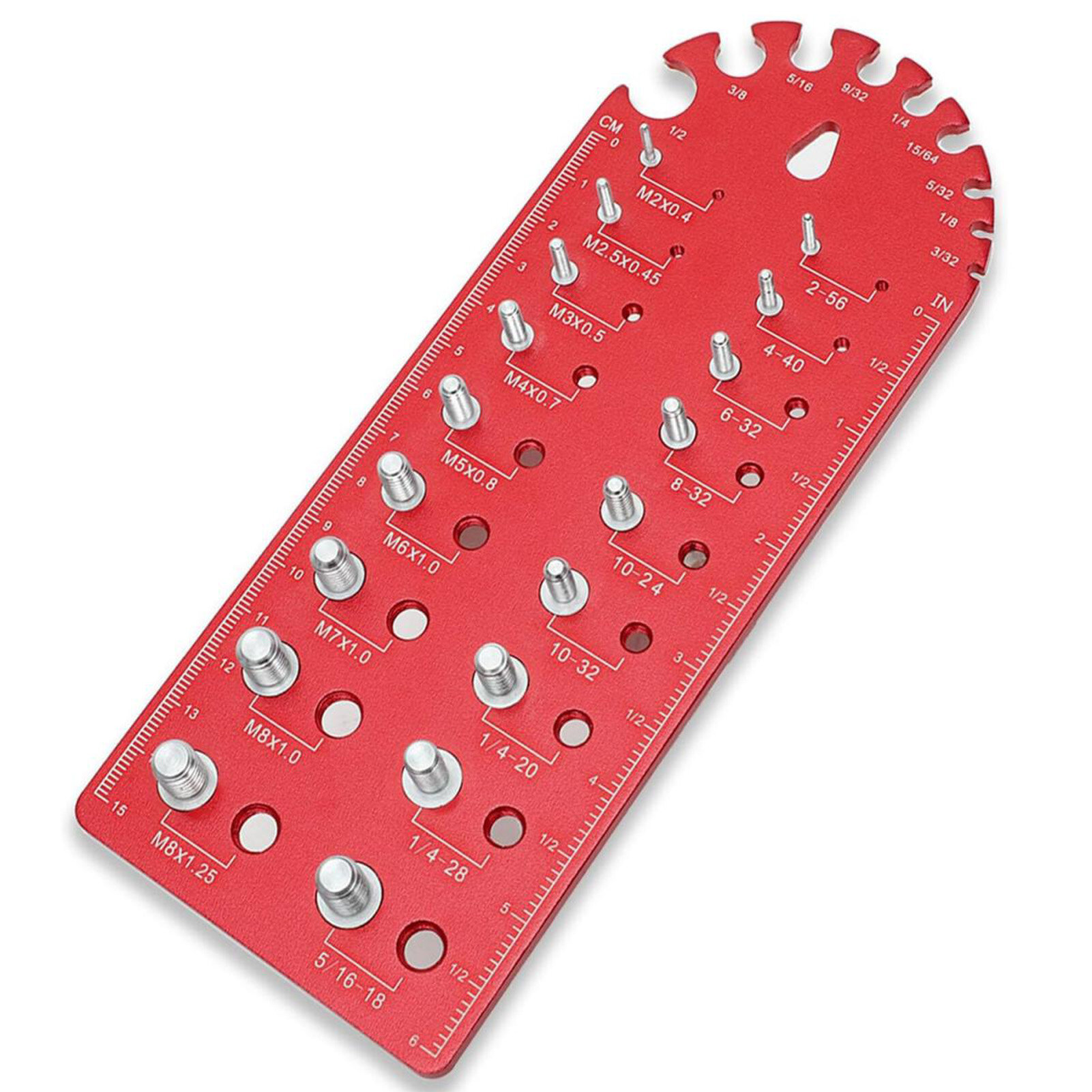 Гайки и болт резьба Проверка Алюминиевый сплав Точный метрический винтовой болт и резьбовой маномотр