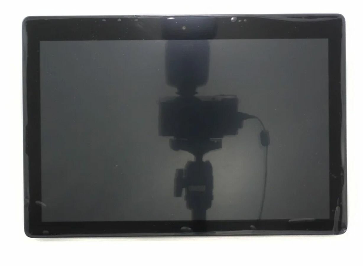 Дисплей (матрица + тачскрин) для планшета Lenovo Tab E10 TB-X104F TB-X104L черный с рамкой