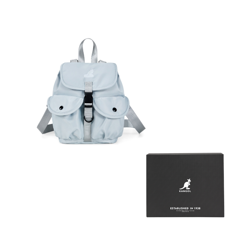 Рюкзак унисекс KANGOL Fabric Class Commute Travel Casual Sports, S EU, ледниково-голубой