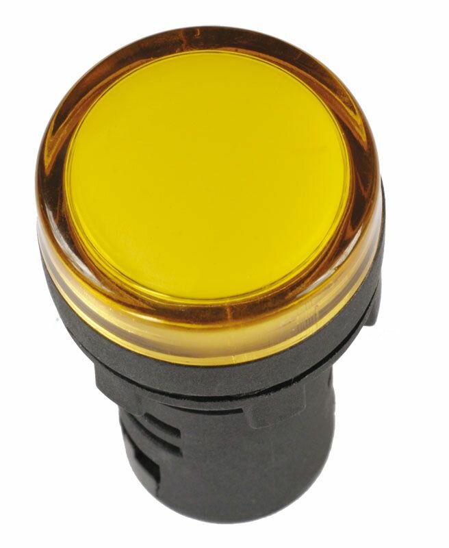 Лампа светодиодная IEK AD16DS LED, матрица 16 мм, желтый, 24В, AC-DC