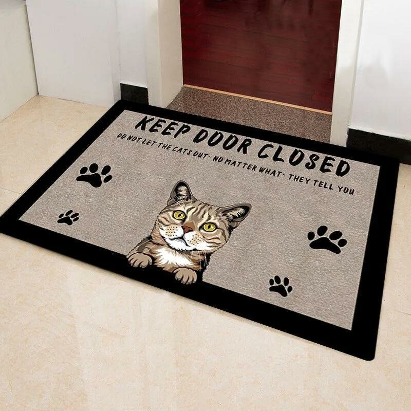 Коврик придверный котики 40x60 см