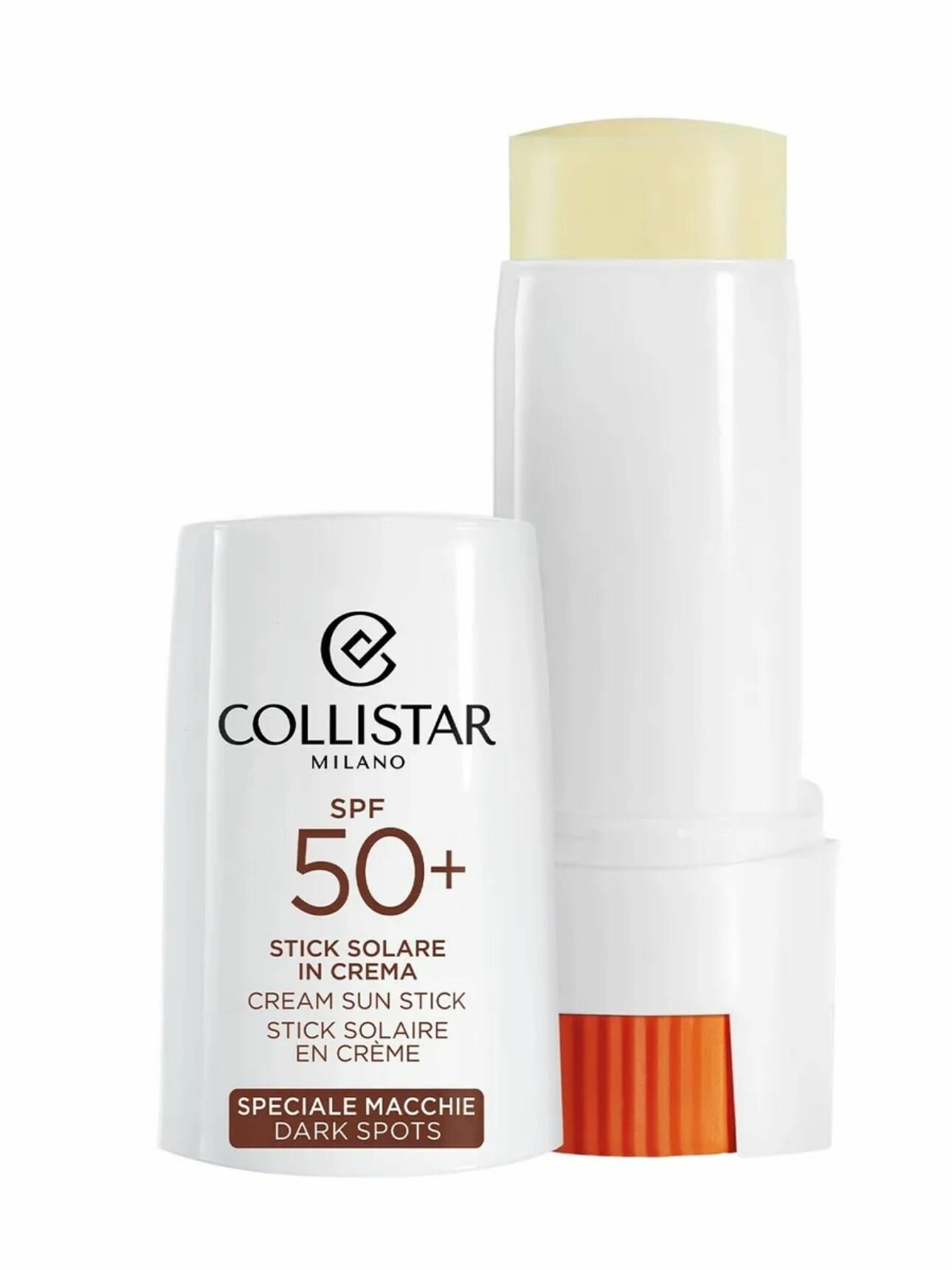 SPF50+ Стик для загара с высокой степенью защиты Collistar "Cream Sun Stick", 9 мл