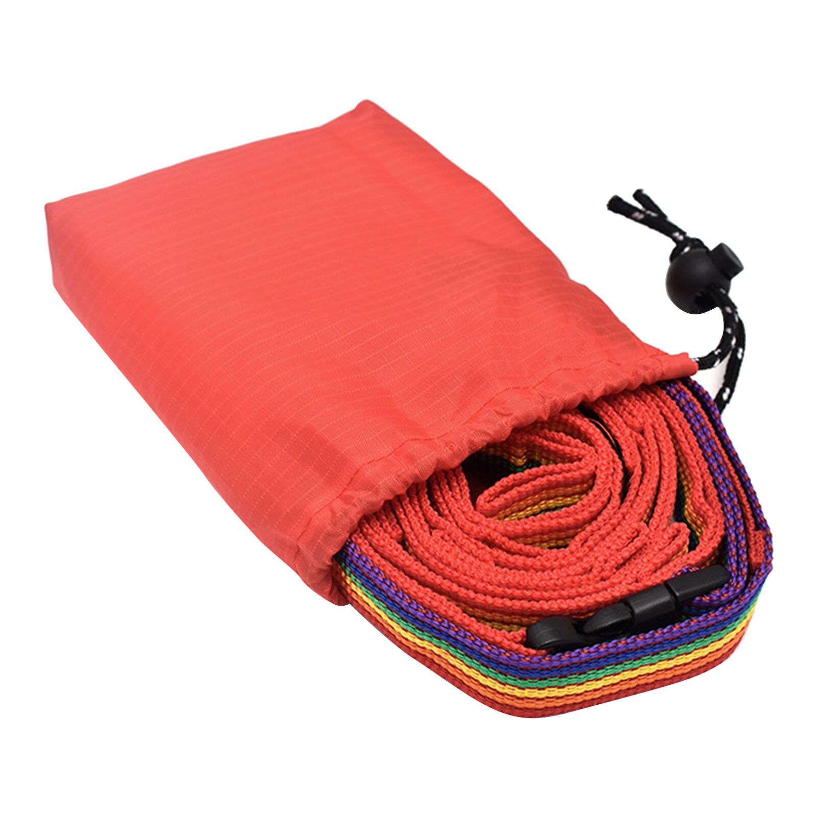 Camping Storage Lanyard Adjustable Length Buckle Design Campsite Strap with Bag for Outdoor Clothesline