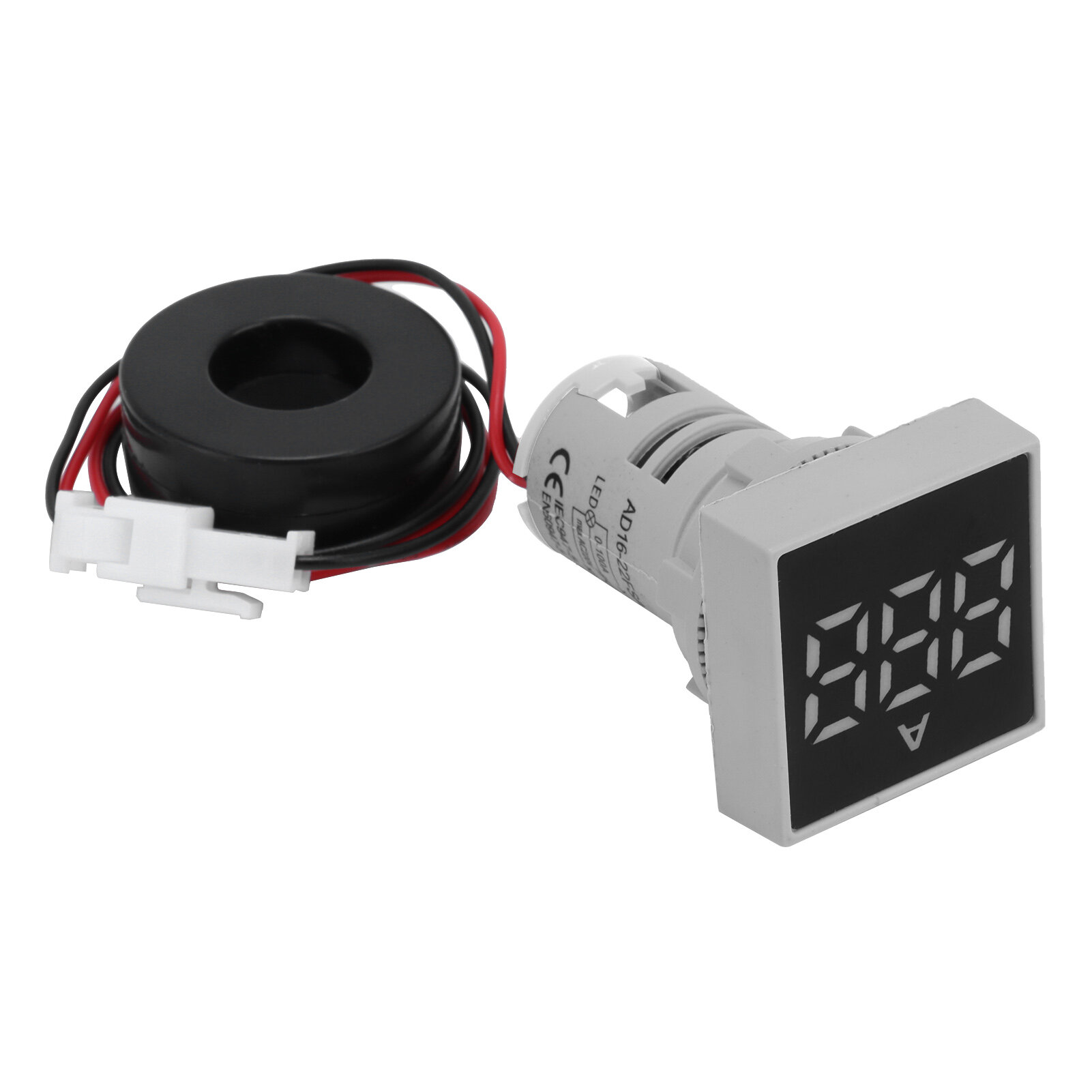 Цифровой амперметр с матовой панелью, индикатором сигнала, переменный ток 220 В, AD16‑22FSA