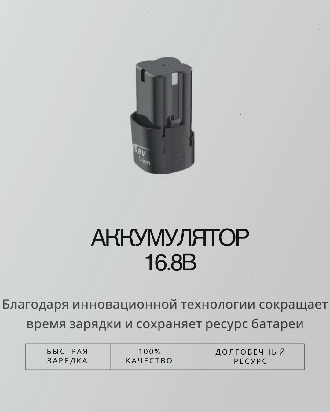 Аккумулятор для BORT BAB 16 BLK