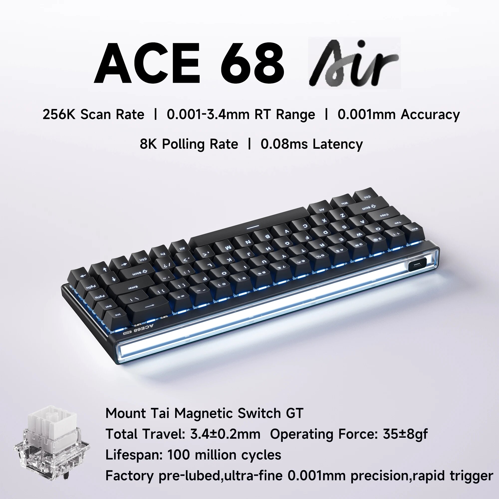 MCHOSE ACE 68 игровая клавиатура Ultra Esports-10