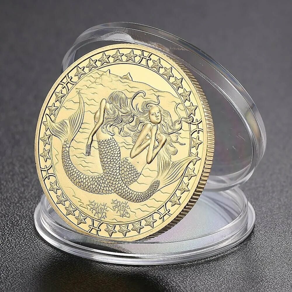 KNOW EASY-Памятные монеты по знакам Зодиака,40 mm, Pisces Монеты