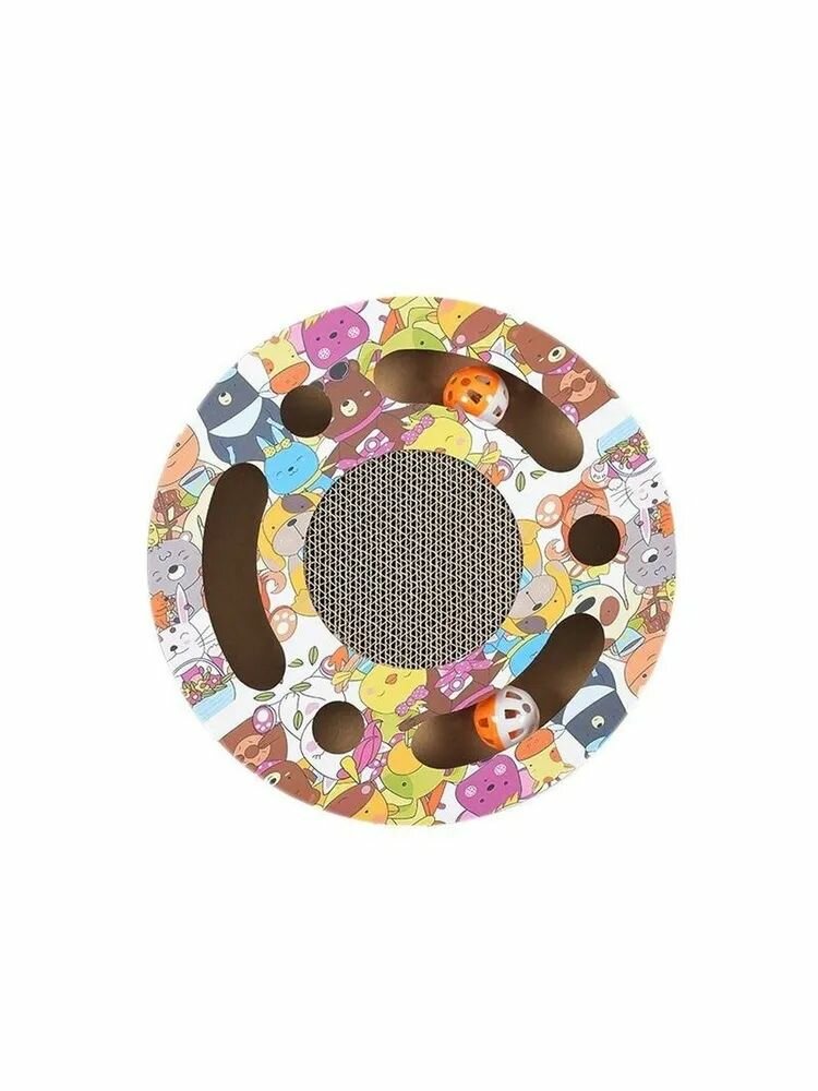 Когтеточка для кошек картонная. Когтедралка напольная. Игрушка для питомцев.