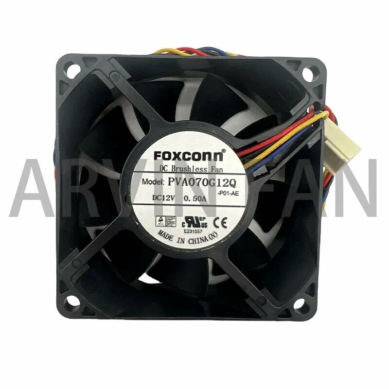 PVA070G12Q 7025 12V 0,50a охлаждающий вентилятор PWM 70 x 70 x 25мм