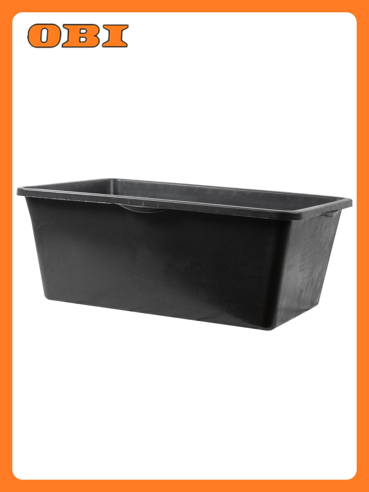 Контейнер строительный КЭС, 90л, пластик, морозостойкий, черный