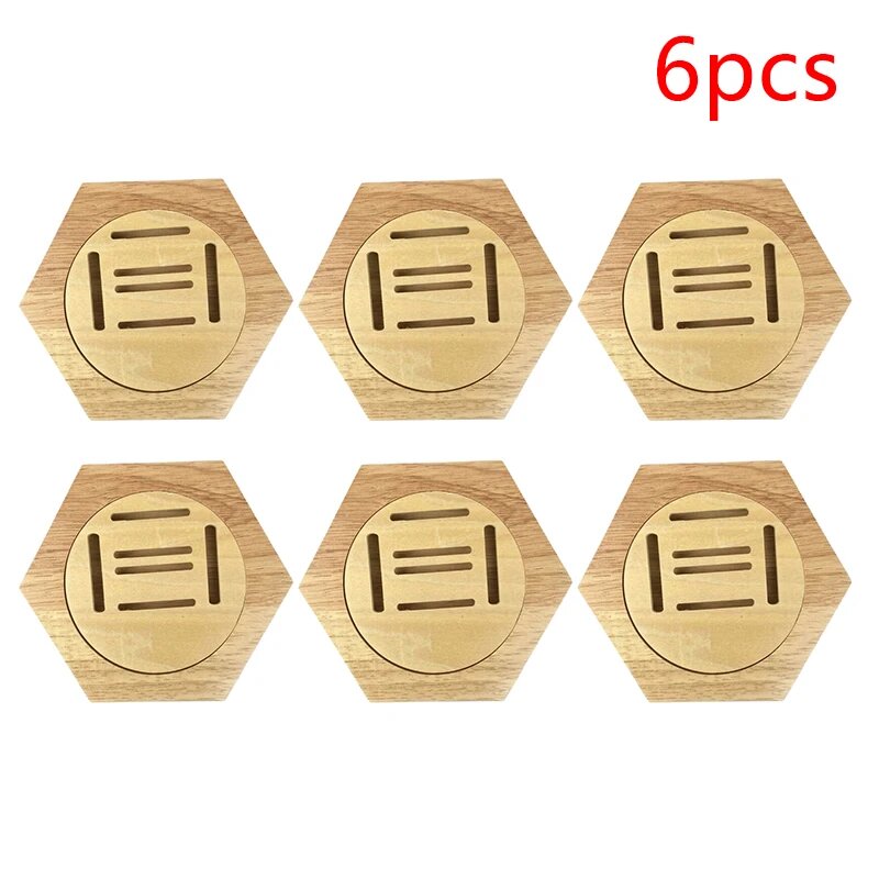 Деревянные полки для медалей Hexagonal, 6 шт.