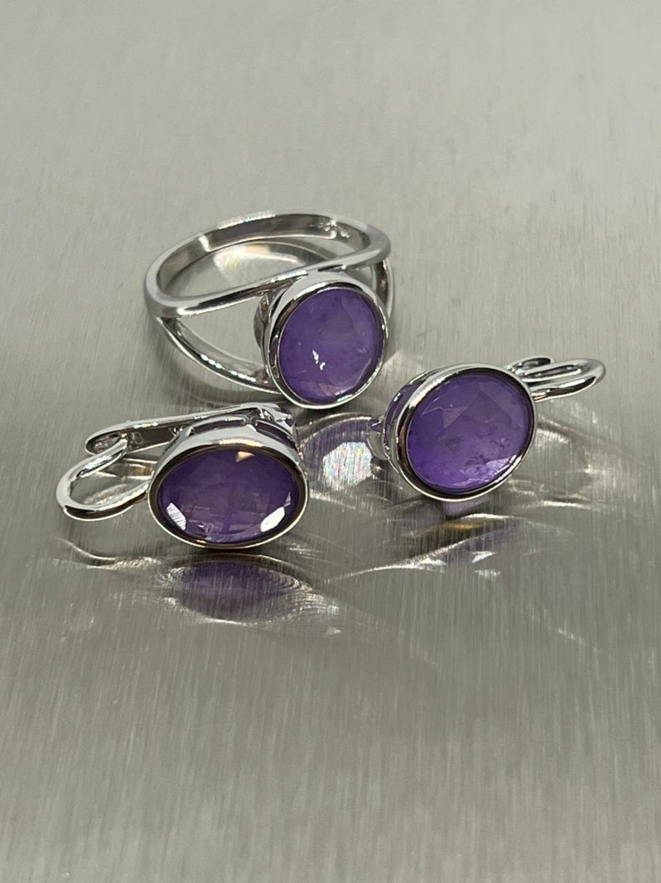 Комплект бижутерии, турмалин