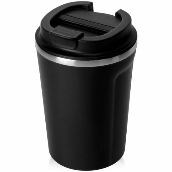 Термокружка Asobu CAFЕ COMPACT 380 мл, нерж. сталь, черный (842009)