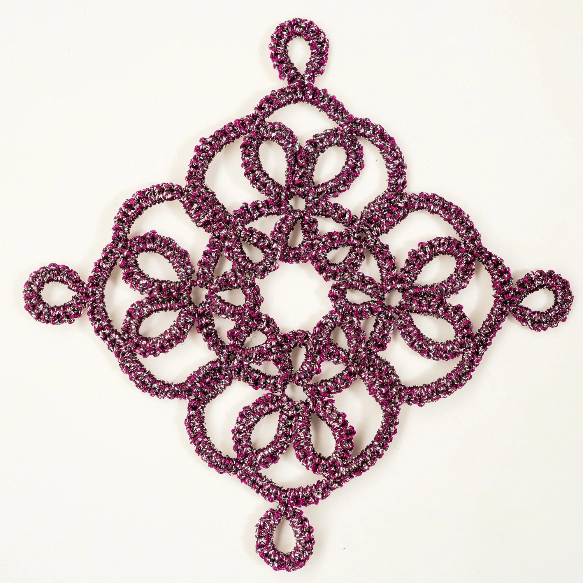 Calais FS металлическая нить для вышивки 4-х нитка Бордовый, FS-44