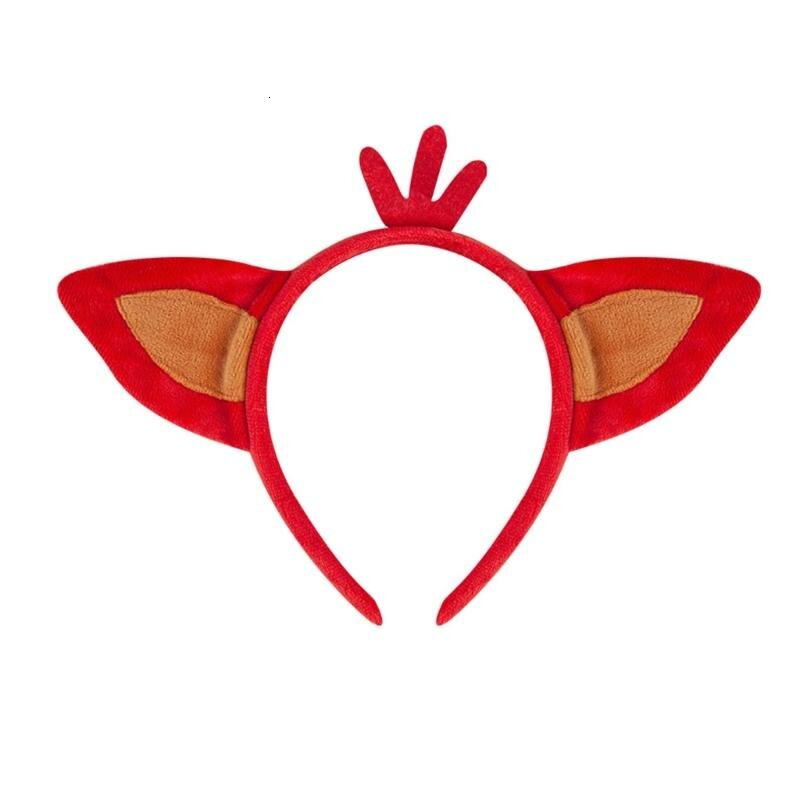Лисья маска с ушами и хвостом для костюма, Рыжие лисьи уши