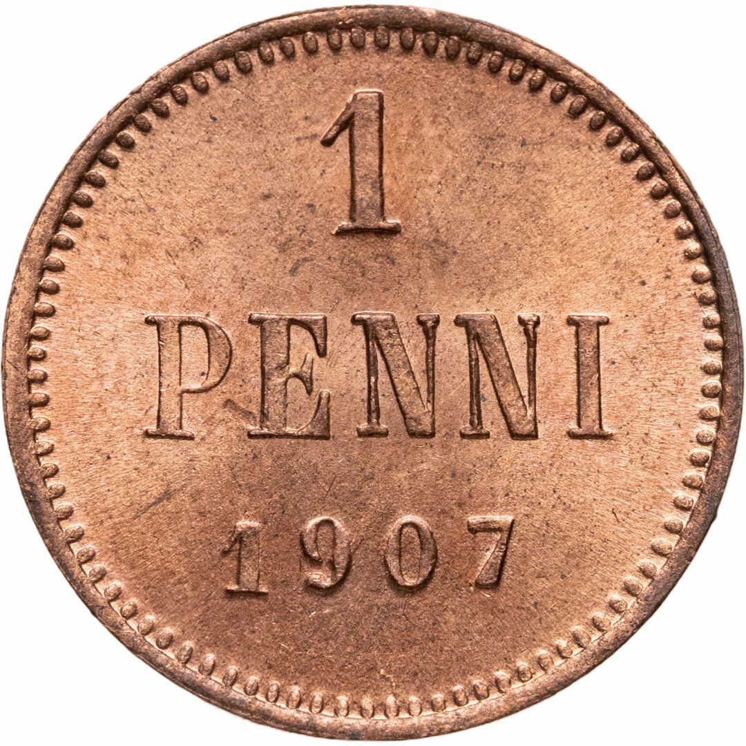 1 пенни (penni) 1907 Российская Финляндия