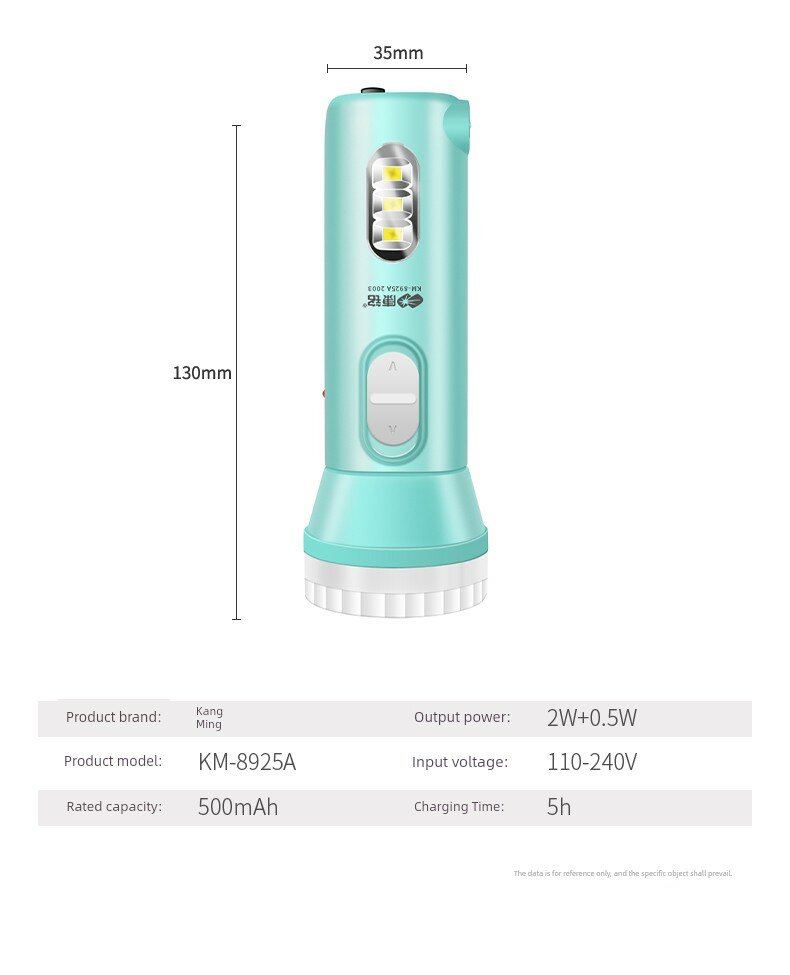 Светодиодный фонарик с боковым светом, модель 8925A, USB прямая зарядка, компактный для использования на открытом